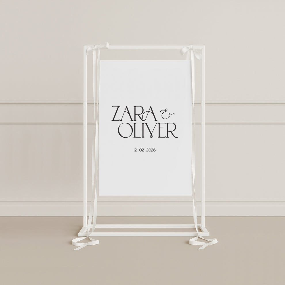 Charisma Board Welcome Sign – Cloth and Confetti