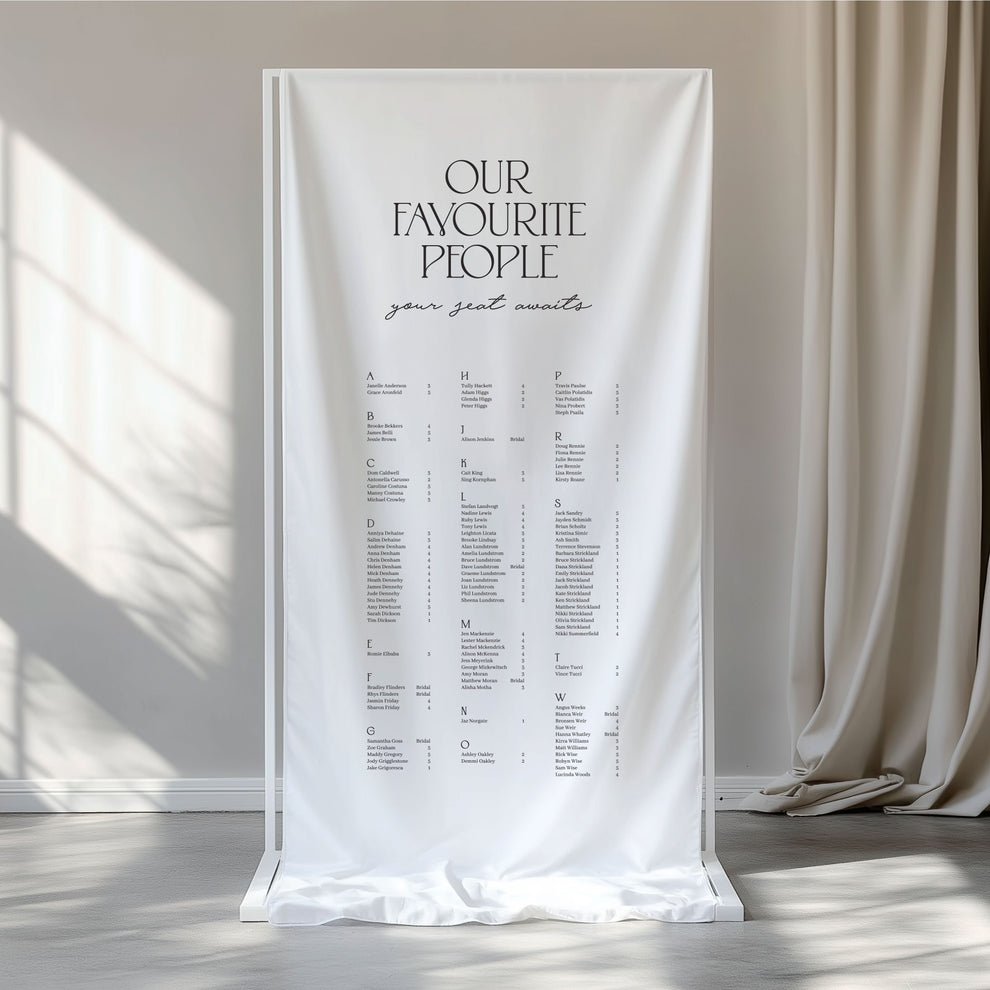 Charisma Cloth Seating Chart – Cloth and Confetti